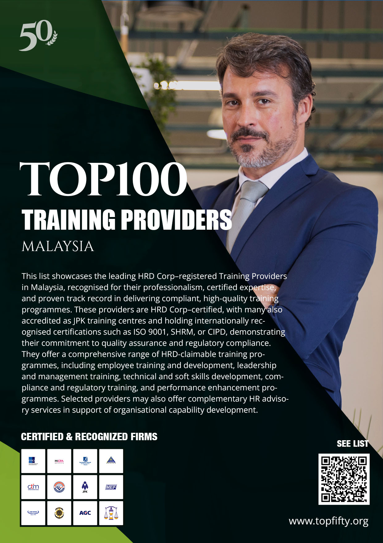 TOP100 Training Providers | Malaysia | 2026 - TOP50 Corporate Index