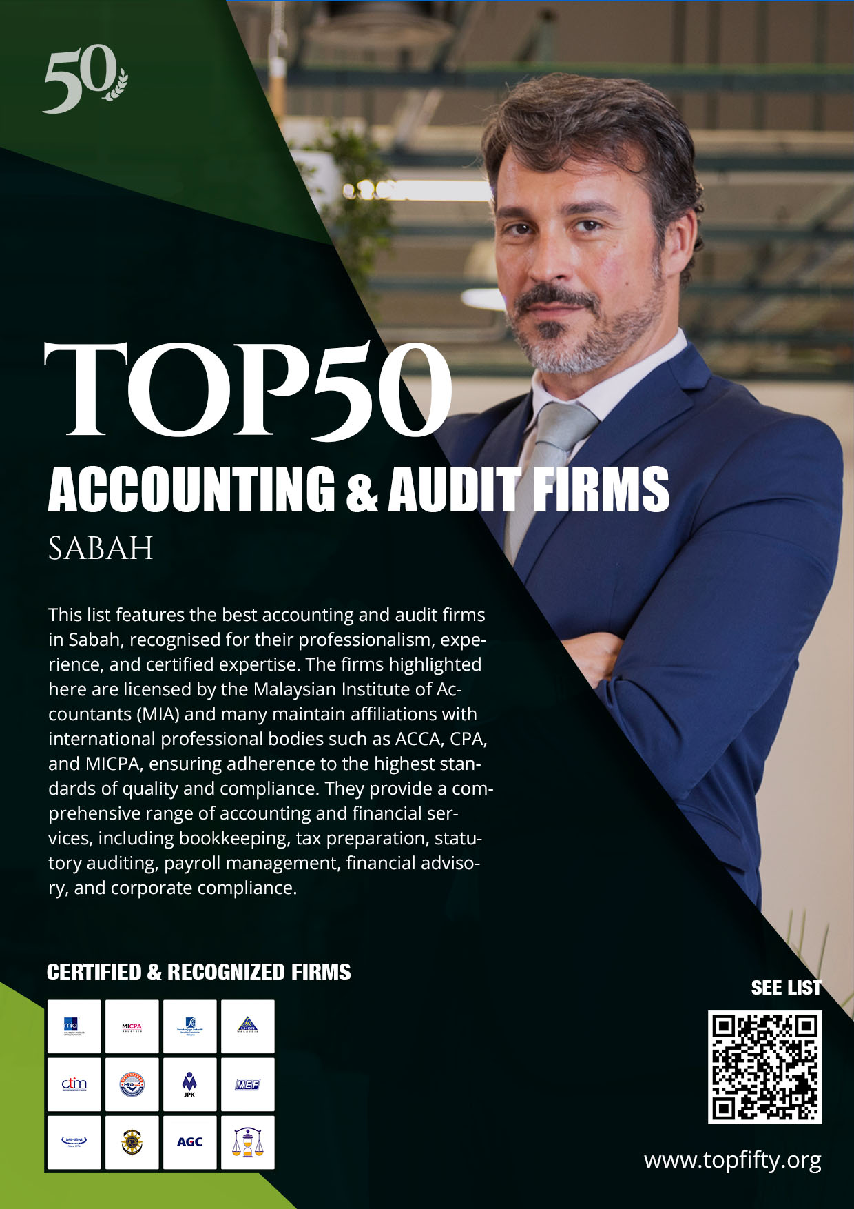 TOP50 Accounting and Audit Firms | Sabah | 2026 - TOP50 Corporate Index